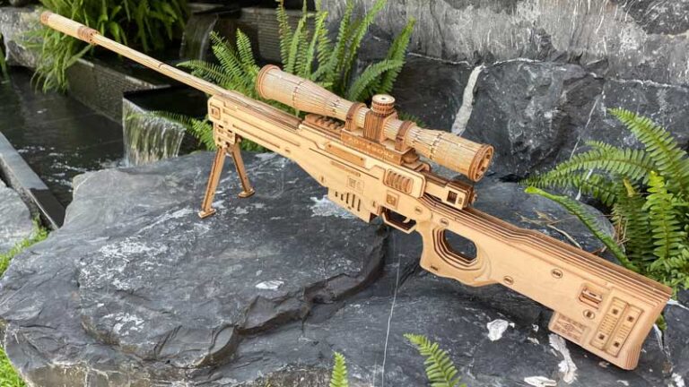 AWM Sniper Rifle 3D Wooden Puzzle - CraftDIYKit